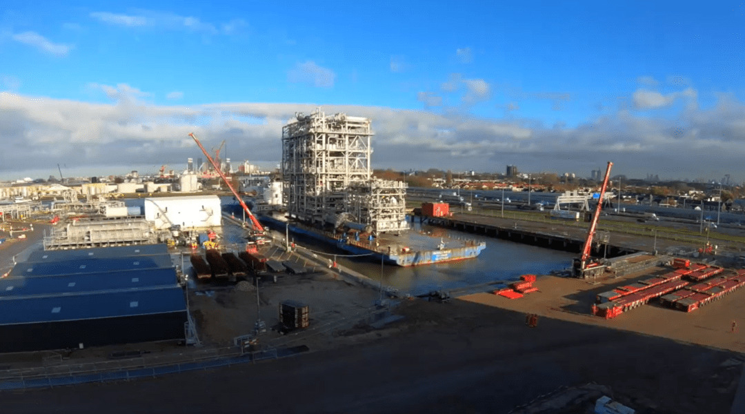 Module biobrandstoffen­fabriek aangekomen in Pernis - Europoort Kringen ...